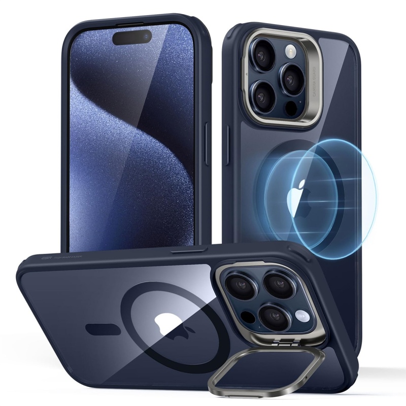 iPhone 14 MagSafe Camera Stand Case – Navy Blue