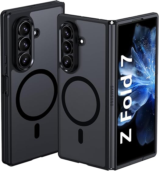 Samsung Galaxy Z Fold 7 MagSafe-Compatible Case – Slim, Black Design