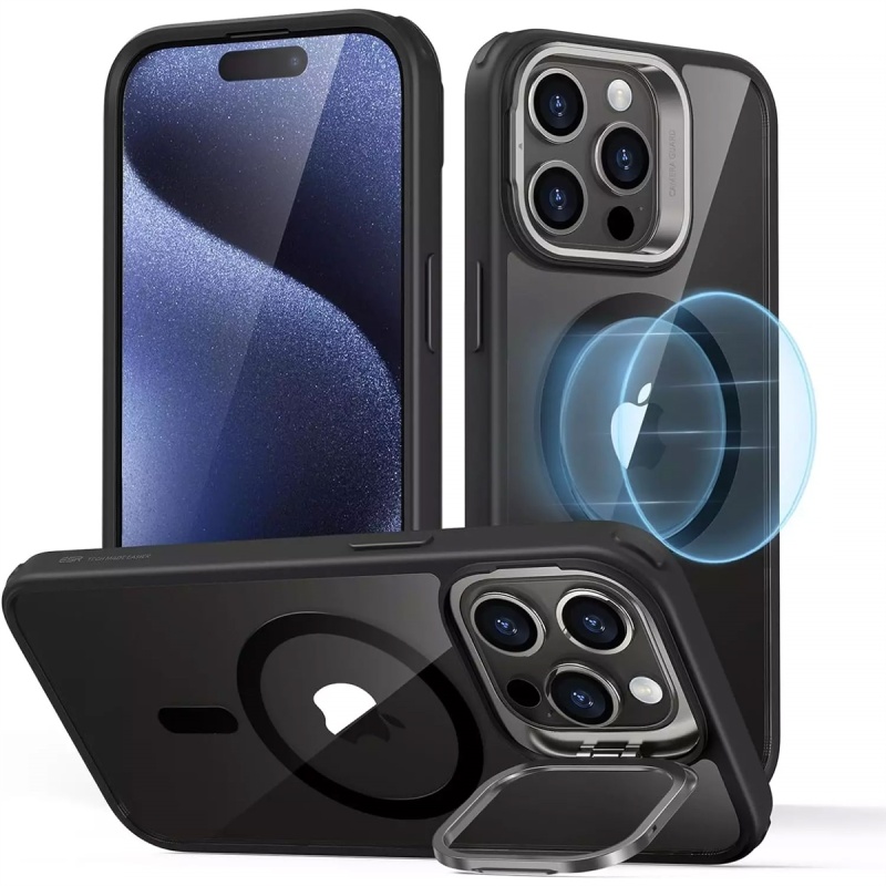 iPhone 14 MagSafe Camera Stand Case – Black