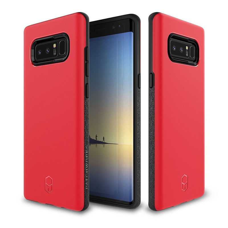 Samsung Galaxy Note 8 Patchworks LEVEL ITG Series Cover Red/Black