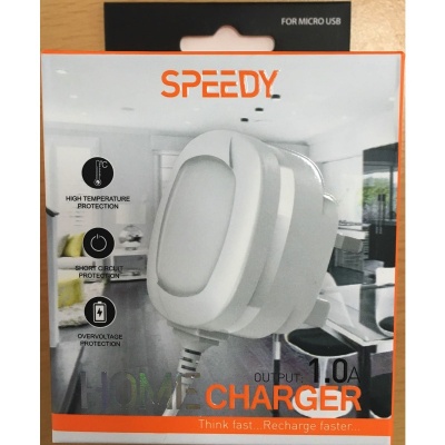 Speedy 1A Universal Micro USB Travel/Main Charger-Fast charging